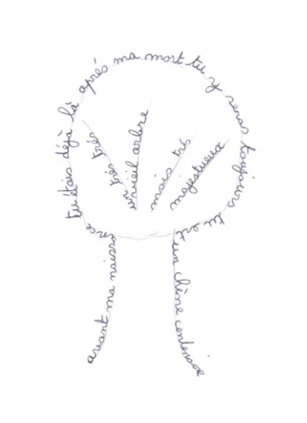 calligrammes arbre 1